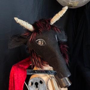 Goat Mask, Adult Halloween Costume Demon, Devil, Baphomet Art, Folk ...