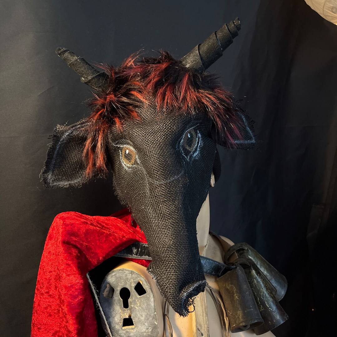 Goat Mask, Adult Halloween Costume Demon, Devil, Baphomet Art, Folk ...
