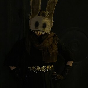 Creepy Scary Rabbit Mask Burlap Scarecrow Easter Bunny Adult - Etsy