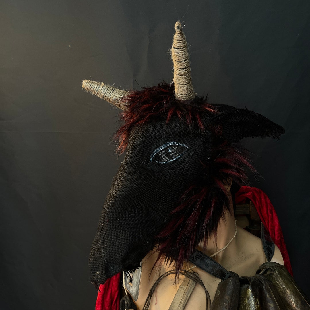 Goat Mask, Adult Halloween Costume Demon, Devil, Baphomet Art, Folk ...