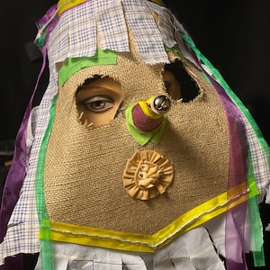 Cajun Mardi Gras Mask - Masquerade Carnival Costume - Chicken Chase ...