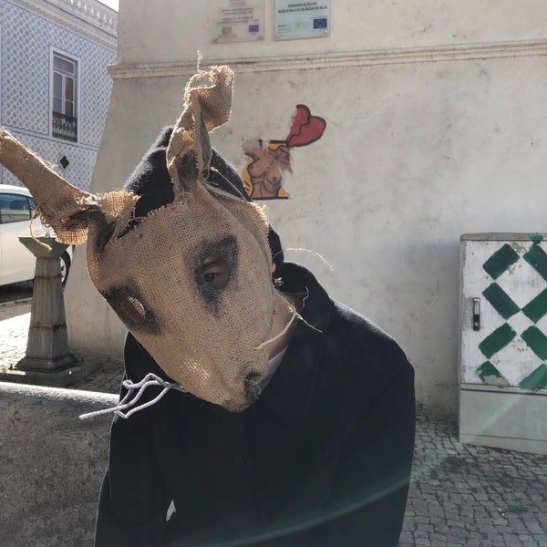 Burlap Sack Mask - Etsy