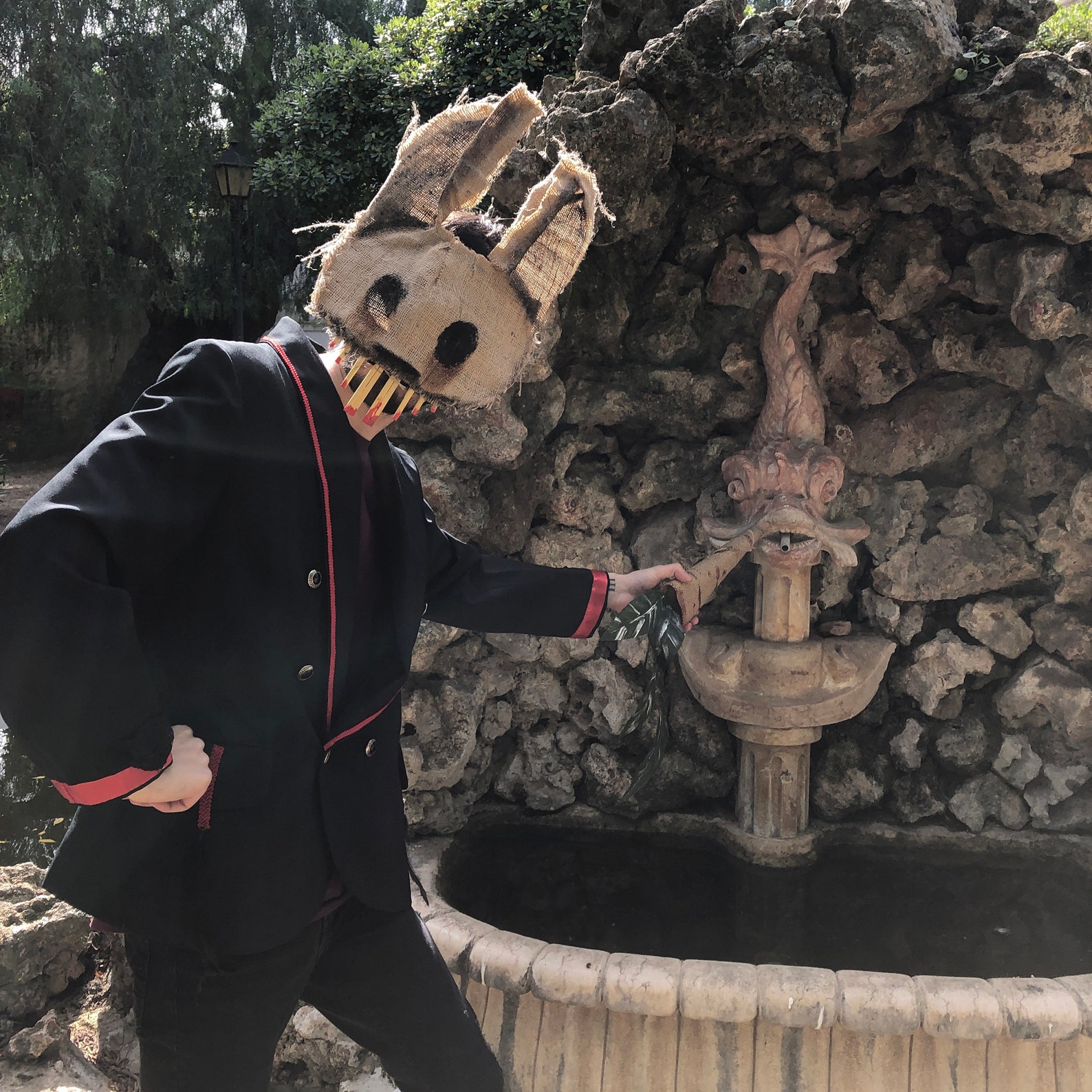 Scary Rabbit Mask Creepy Easter Bunny Mask Adult Halloween - Etsy