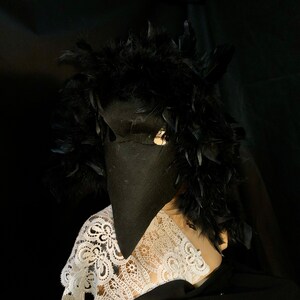 Set of 3 Crow Raven Masks Goth Raven Creepy Crow Mask Halloween ...