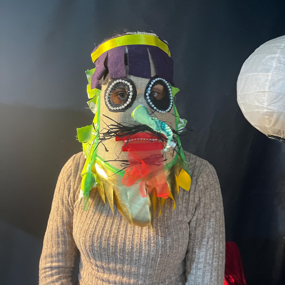 Cajun Mardi Gras Fringe Mask Masquerade Masks Carnival Masks Chicken ...