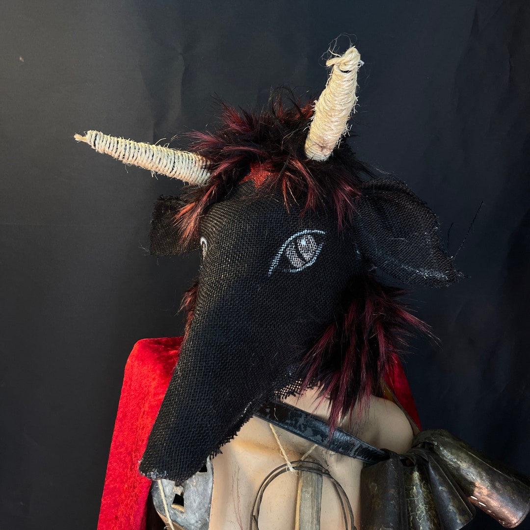 Goat Mask, Adult Halloween Costume - Demon, Devil, Baphomet Art, Folk ...