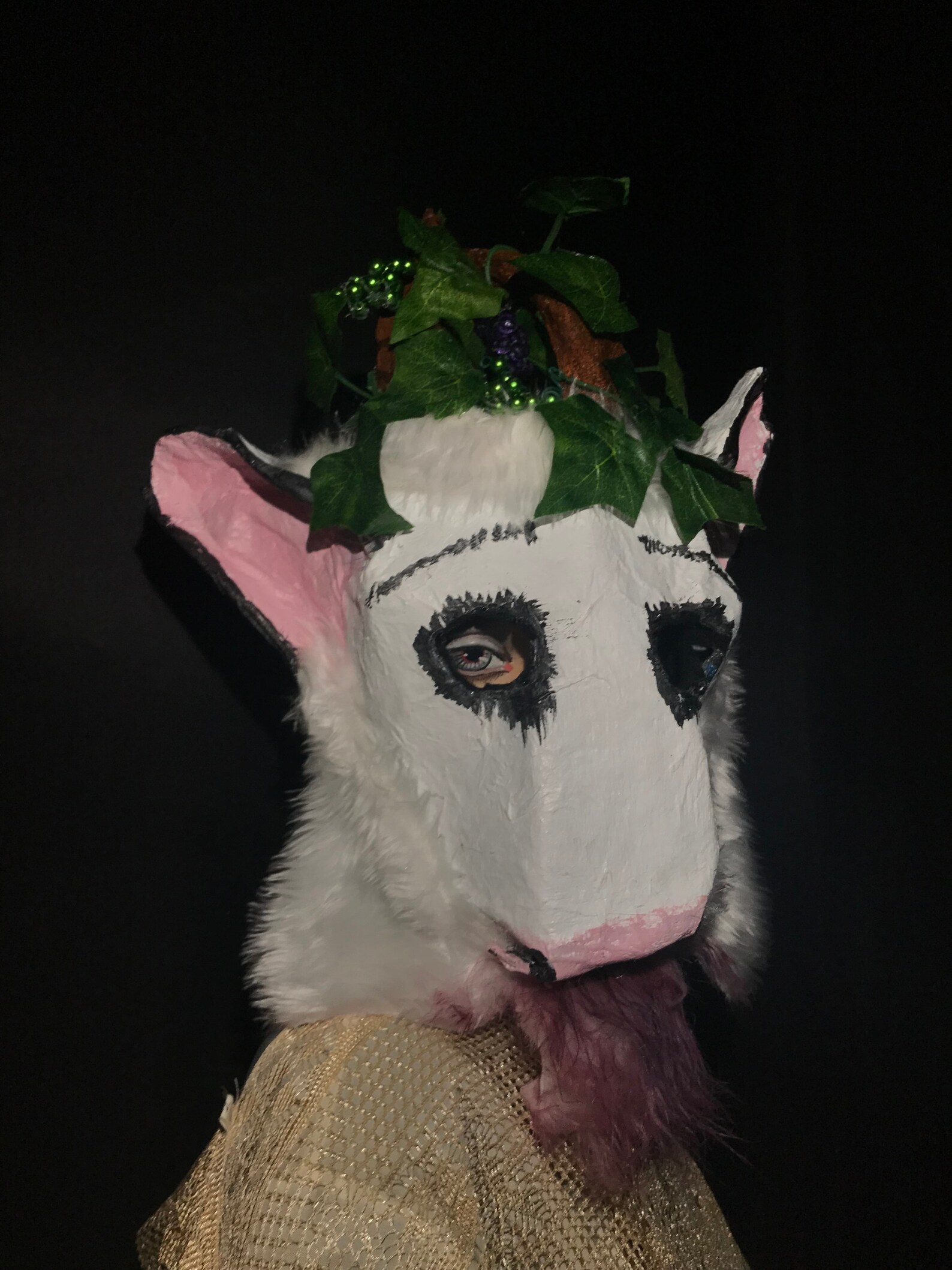 Goat Mask Satyr Cosplay Costume Pagan Wine God Pan Bacchus | Etsy
