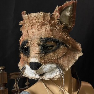 Fox Mask for Halloween Costume, Masquerade, Mardi Gras Parade, Handmade ...