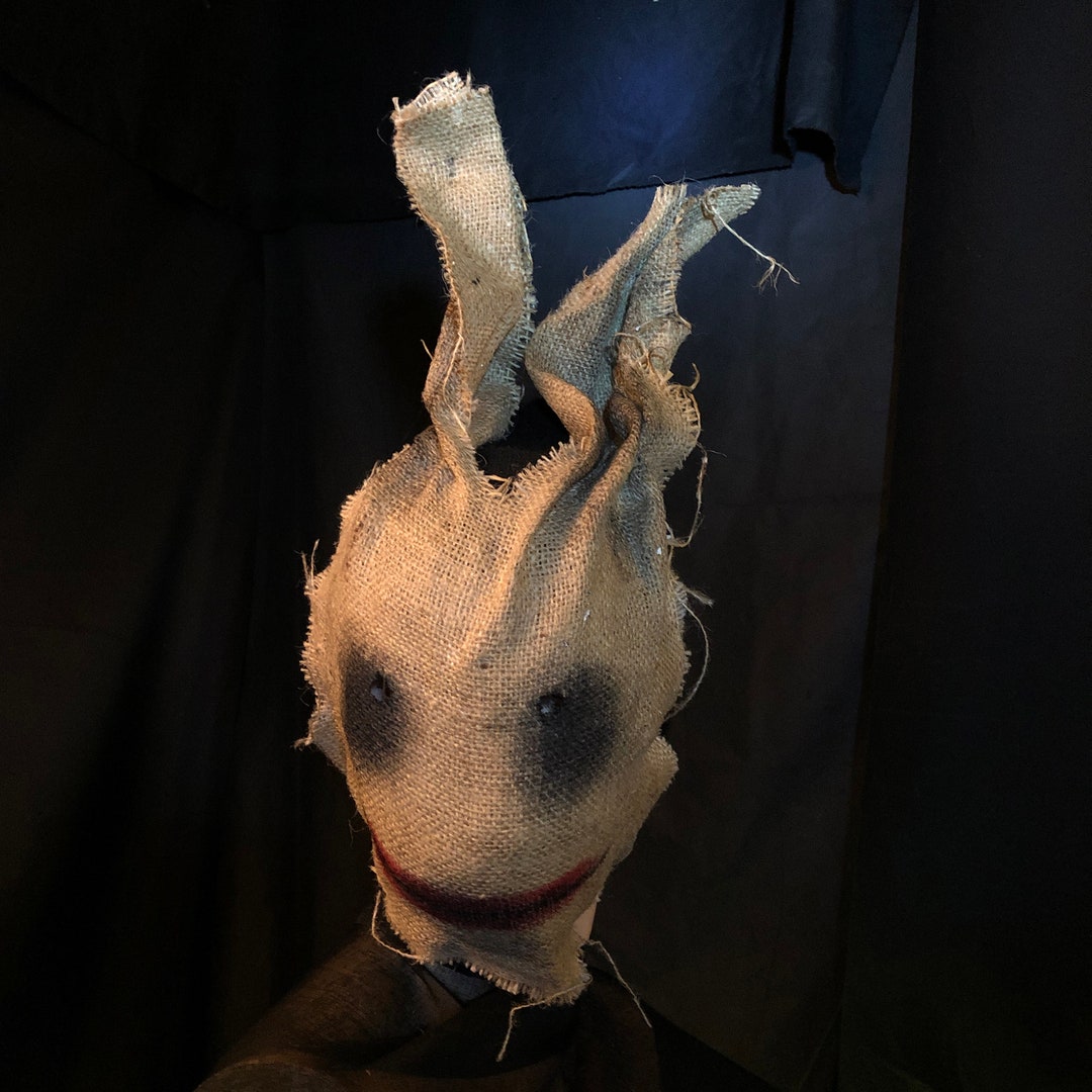 Creepy Scary Rabbit Mask Burlap Bunny Mask Adult Halloween - Etsy