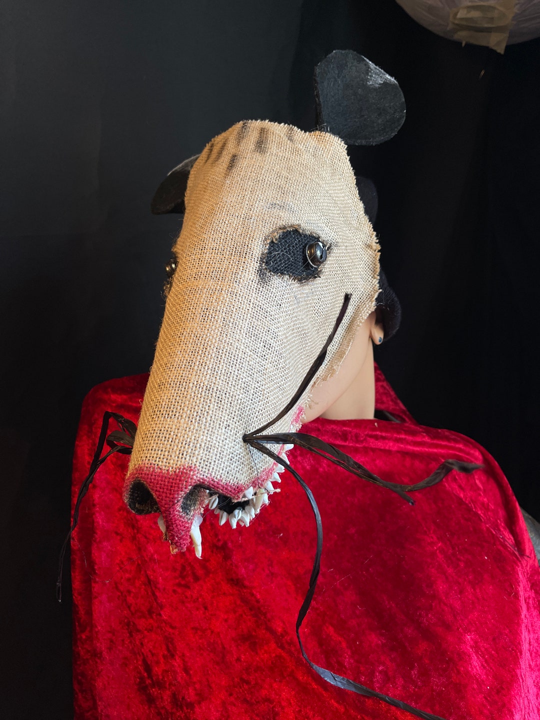 Creepy Cute Opossum Possum Mask Adult Halloween, Masquerade, Cosplay ...