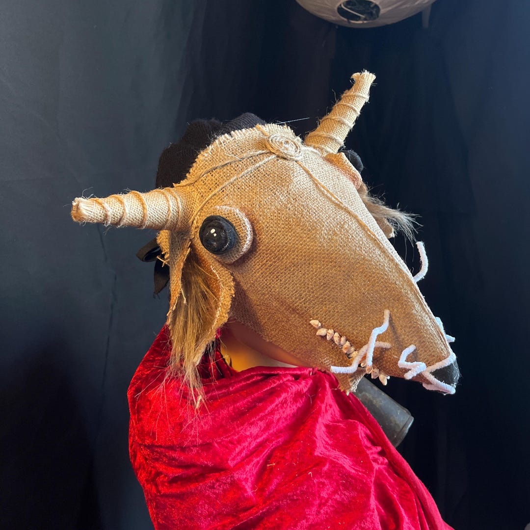 Creepy Scary Horror Mask - Adult Halloween Costume - Handmade Custom ...