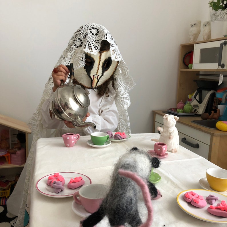 2 Barn Owl Masks, Group Masquerade Costume, Halloween Prop, Set of Two ...