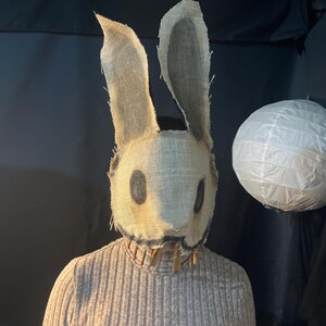 Rabbit Mask, Scary Masquerade Mask, Evil Bunny Mask - Creepy Folk ...