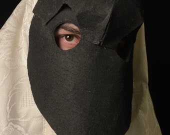 Raven Mask Goth Raven Creepy Crow Mask Halloween, Masquerade, Photo ...