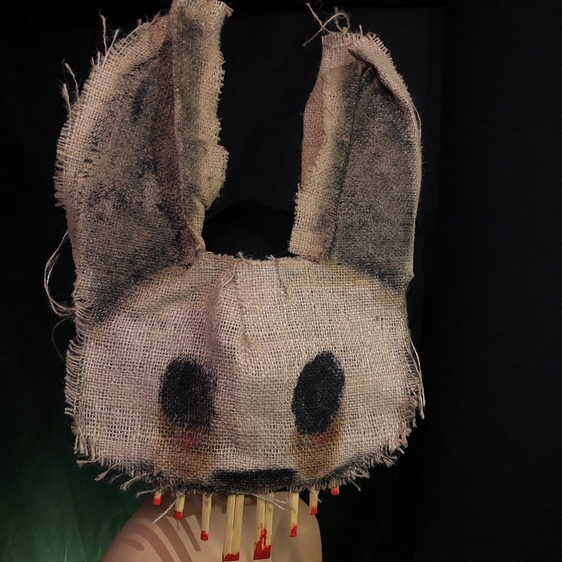 Scary Rabbit Mask Creepy Easter Bunny Mask Adult Halloween | Etsy