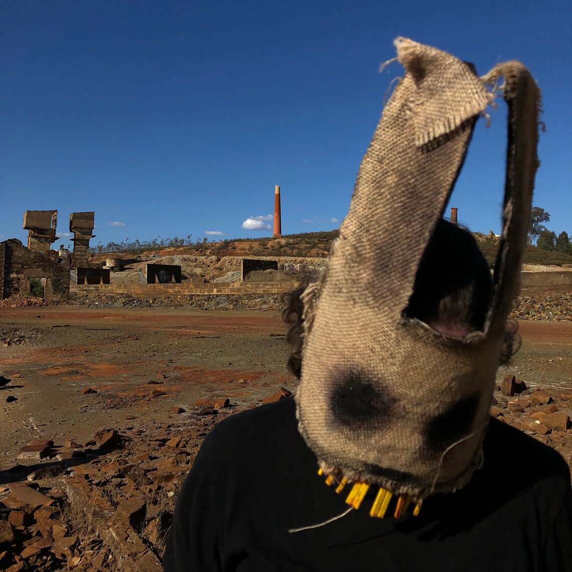 Creepy Scary Rabbit Masks Burlap Scarecrow Easter Bunny - Etsy