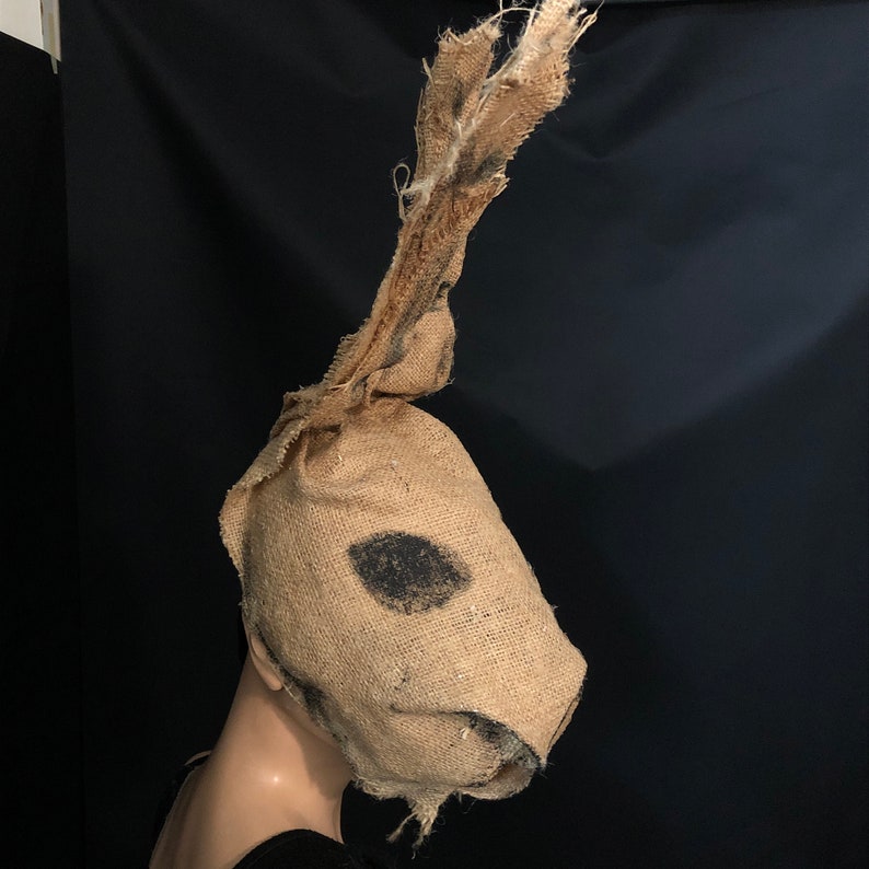 Creepy Scary Burlap Rabbit Mask Handmade Custom Halloween | Etsy