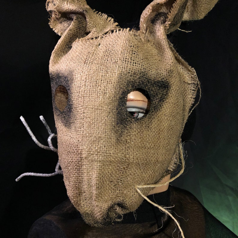 Creepy Scary Burlap Rabbit Mask Handmade Custom Halloween - Etsy