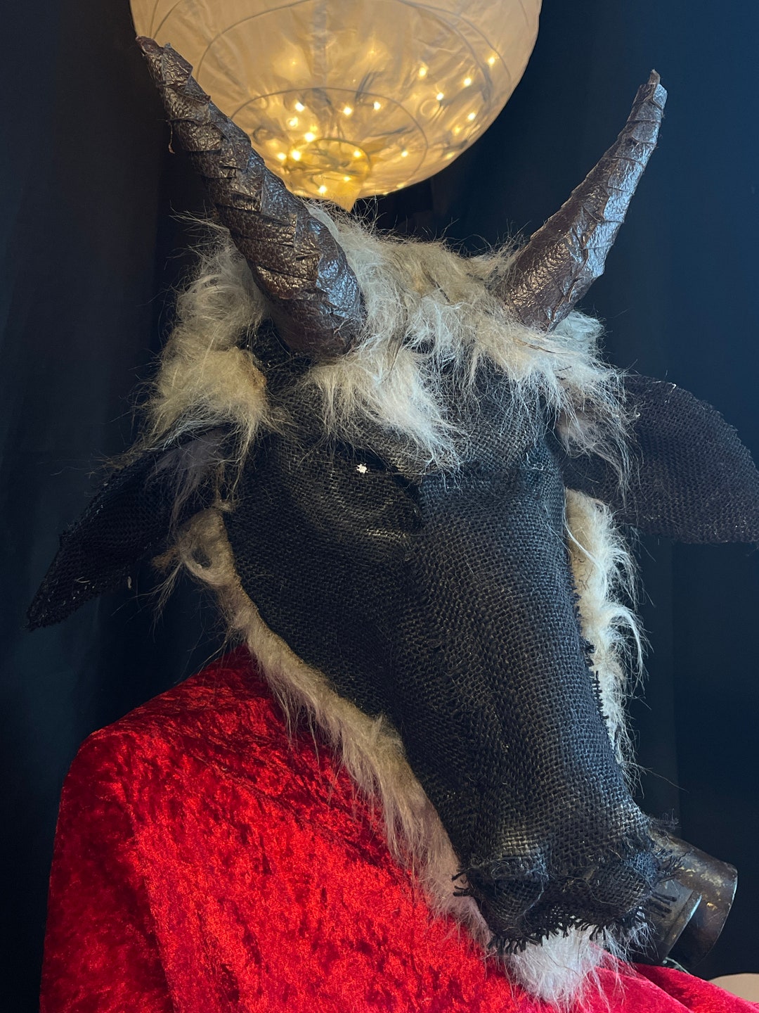 Goat Mask, Adult Halloween Costume Demon, Devil, Baphomet Art, Folk ...