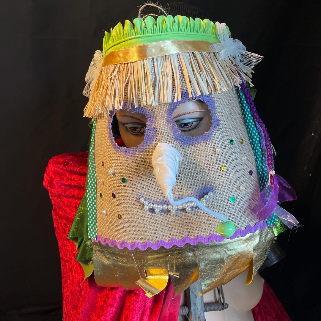 Cajun Mardi Gras Fringe Mask - Masquerade Masks - Carnival Masks ...