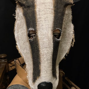 Cute Badger Mask Animal Masquerade Mask Fantasy Role - Etsy