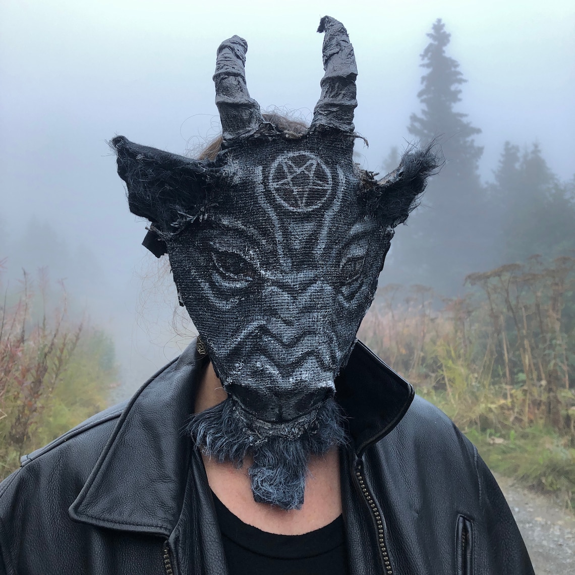 CUSTOM ORDER Scary Mask Animal Mask Burlap Scarecrow - Etsy