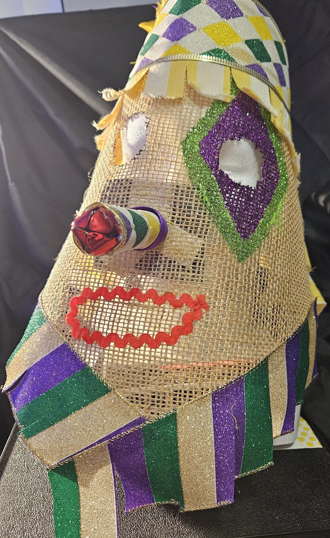 Cajun Mardi Gras Mask Masquerade Carnival Costume Chicken Chase Outfit ...