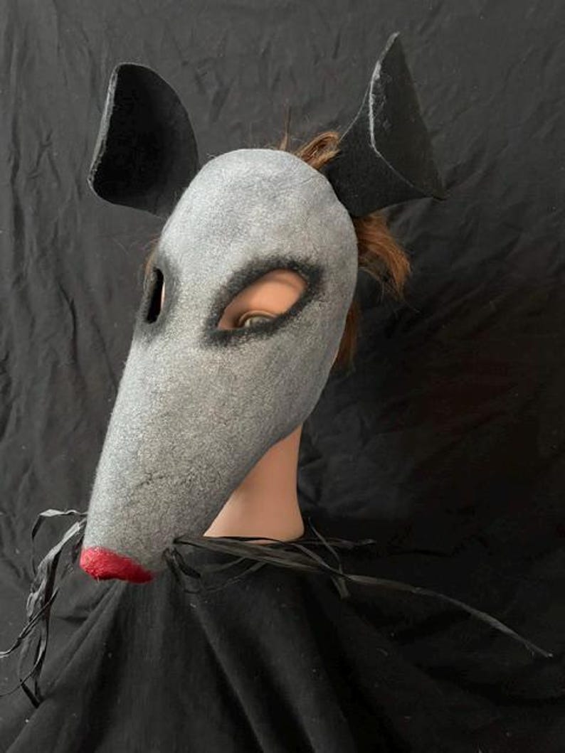 Possum Mask - Halloween, Masquerade, Creepy-cute Costume Props for ...