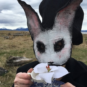 Creepy Scary Easter Bunny Mask, Rabbit Costume for Halloween ...