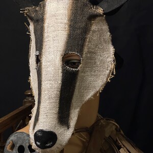 Cute Badger Mask Animal Masquerade Mask Fantasy Role - Etsy