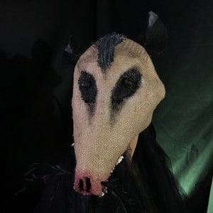 Creepy Cute Opossum Possum Mask Adult Halloween, Masquerade, Cosplay ...