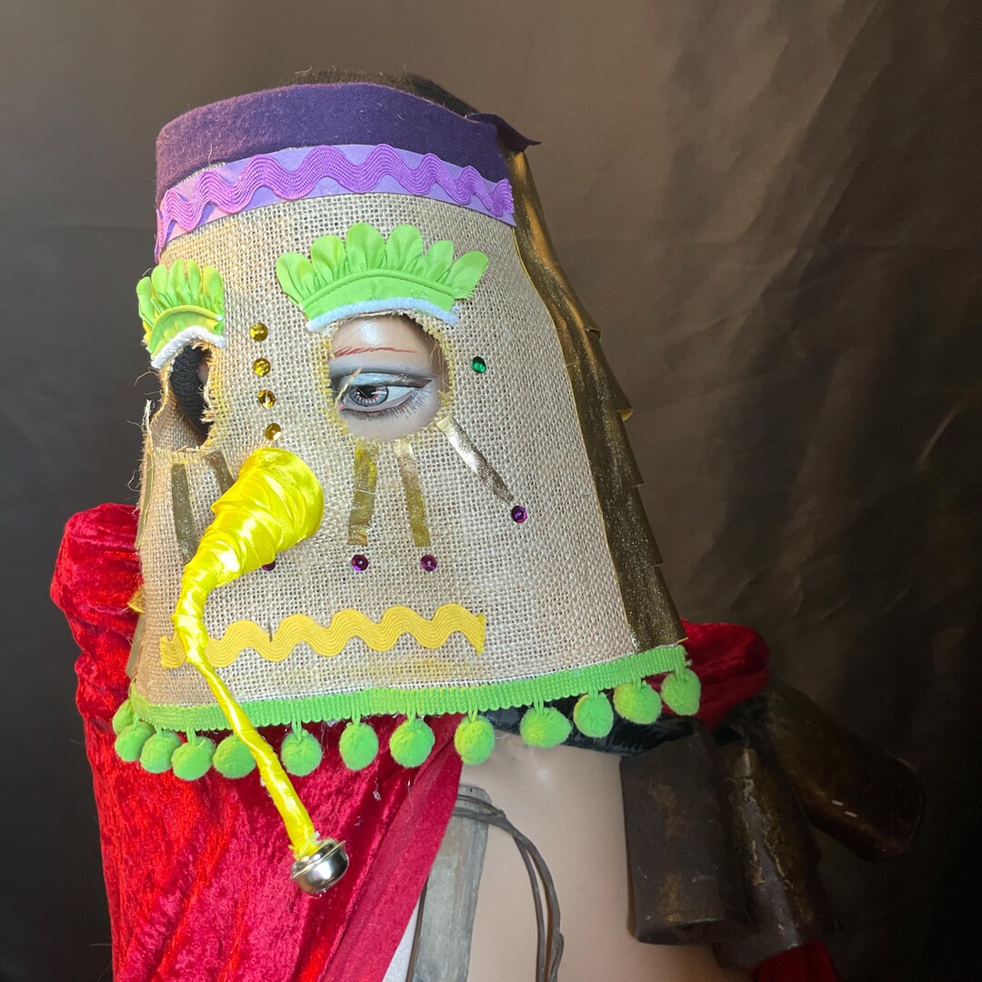 Cajun Mardi Gras Fringe Mask Masquerade Masks Carnival Masks Chicken ...