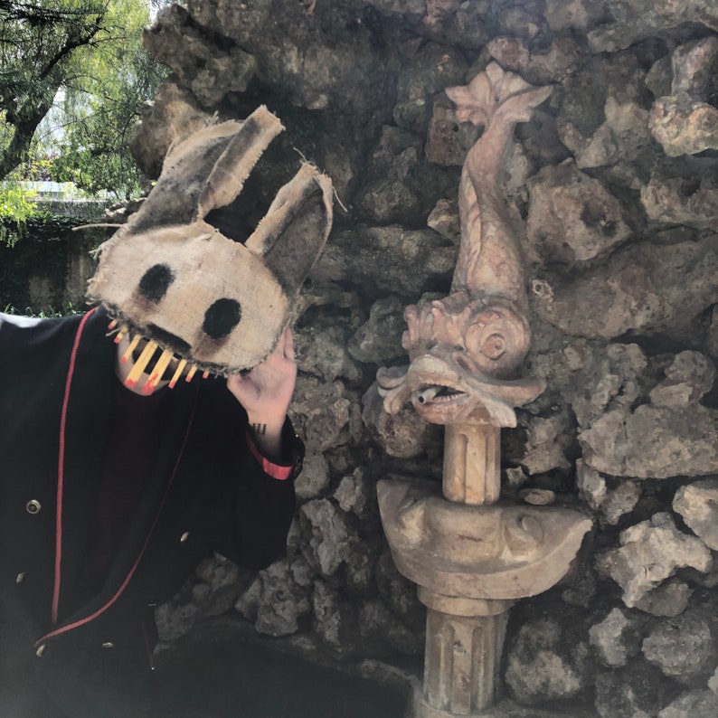 Creepy Scary Rabbit Masks Burlap Scarecrow Easter Bunny - Etsy