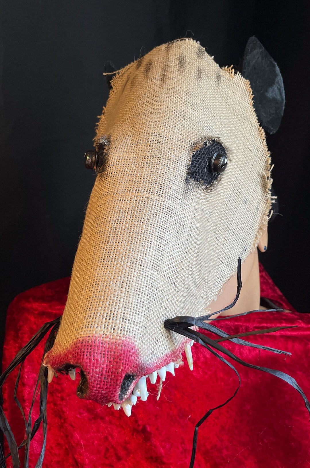 Creepy Cute Opossum Possum Mask - Adult Halloween, Masquerade, Cosplay ...