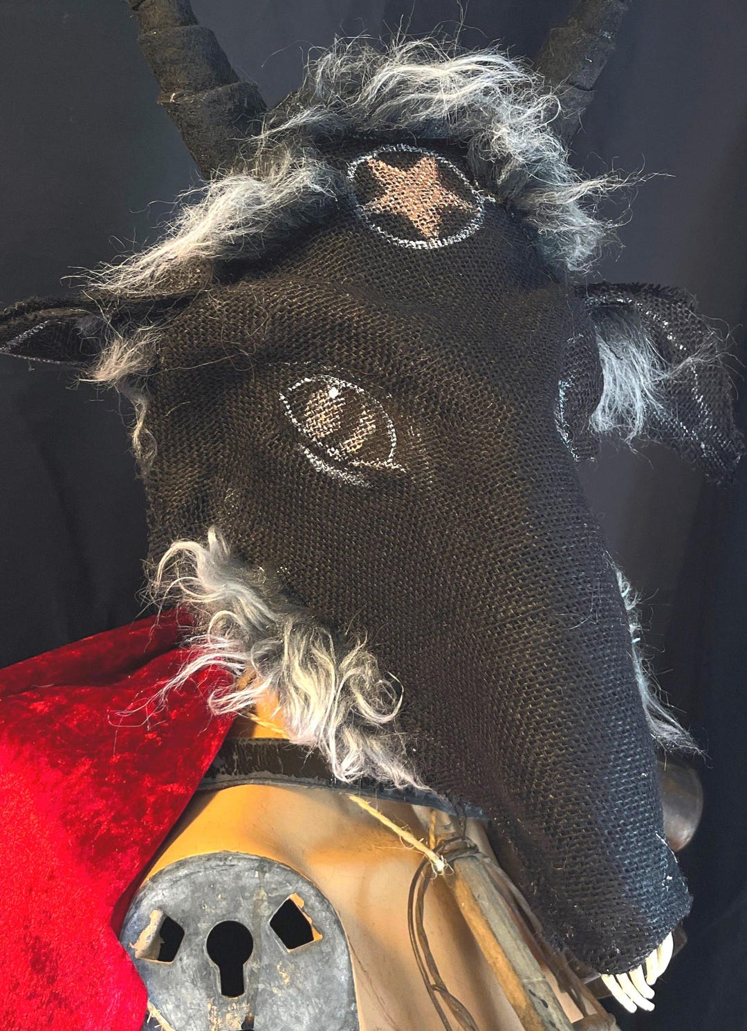 Handmade Goat Mask: Baphomet Devil Costume, Photo Prop - Etsy