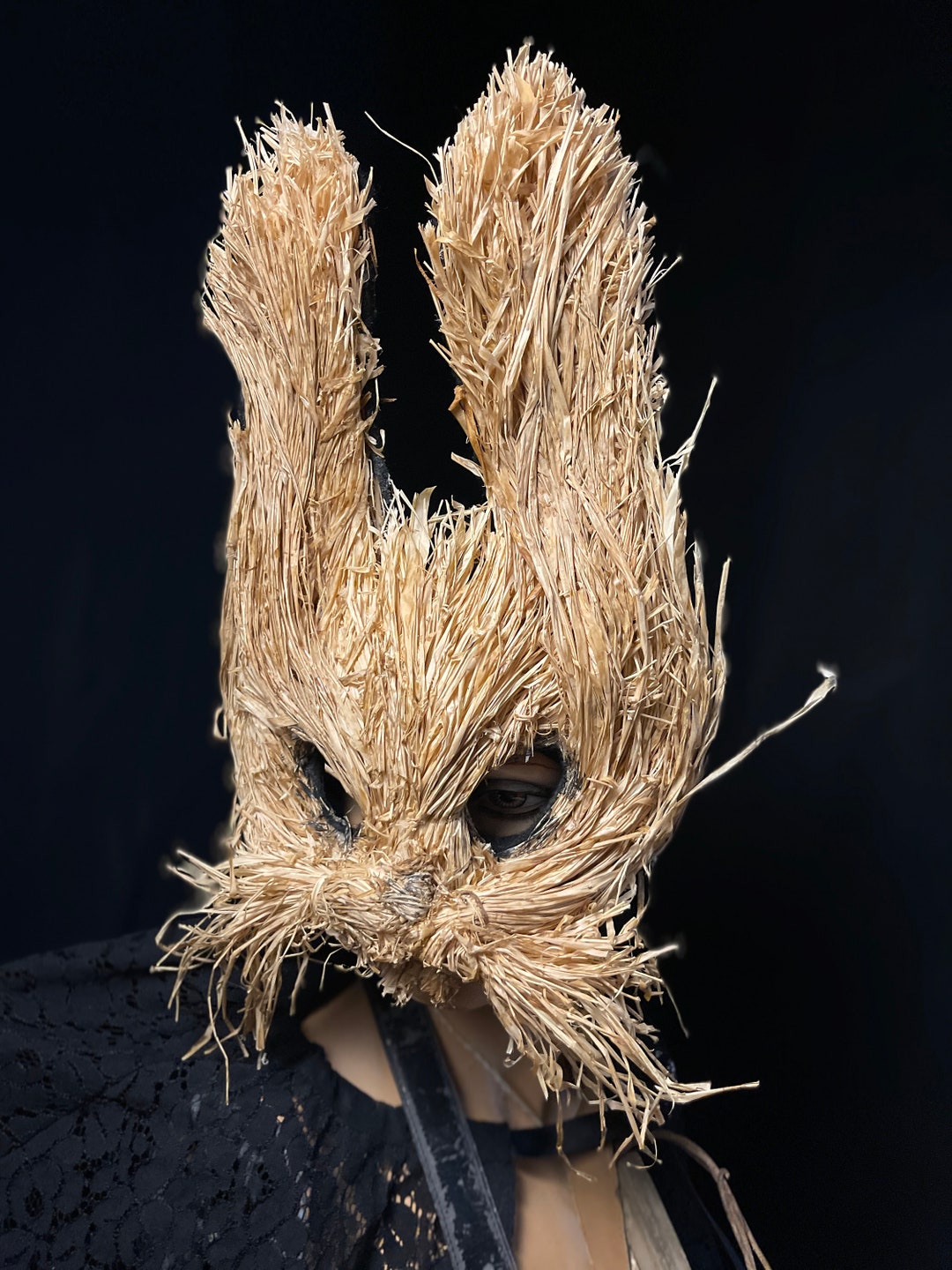Scary Weird Mask Creepy Scarecrow Rabbit Mask Adult - Etsy