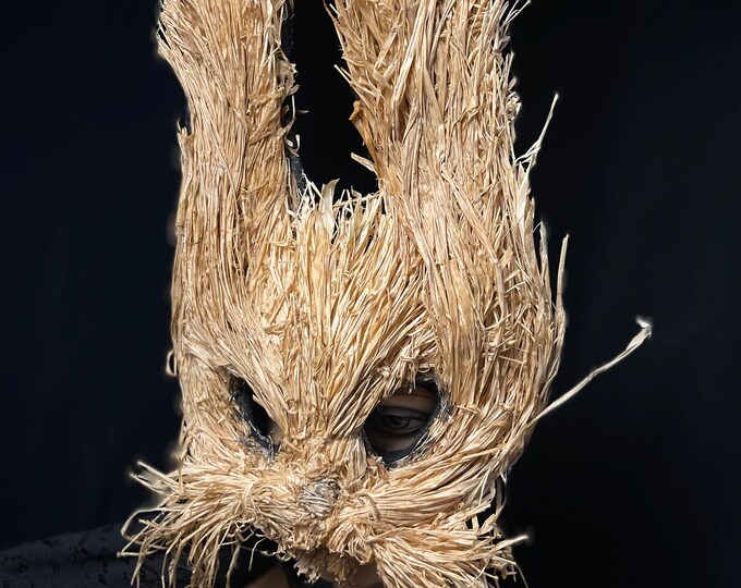 Scary Weird Mask, Creepy Scarecrow Rabbit Mask, Adult Halloween Costume ...