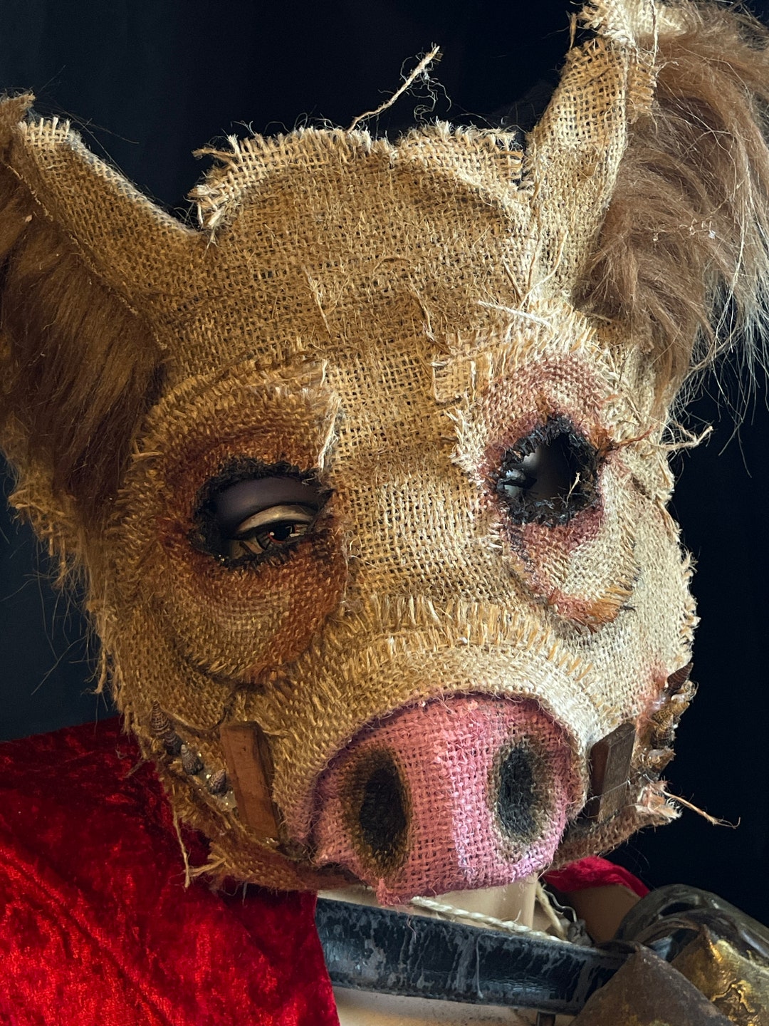 Pig Troll Horror Mask Adult Halloween Boar Costume Handmade Custom ...