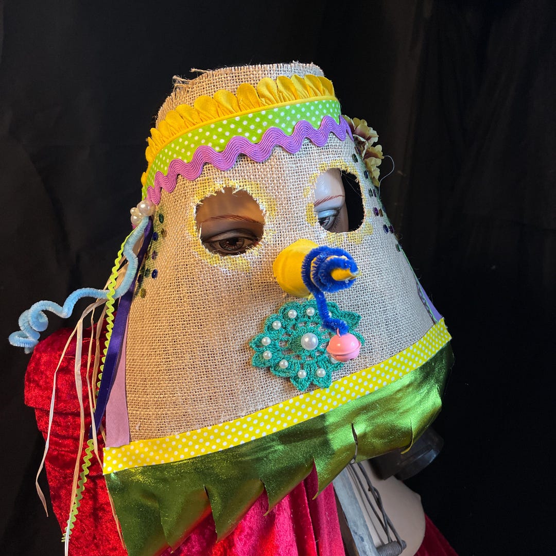 Cajun Mardi Gras Fringe Mask - Masquerade Masks - Carnival Masks ...