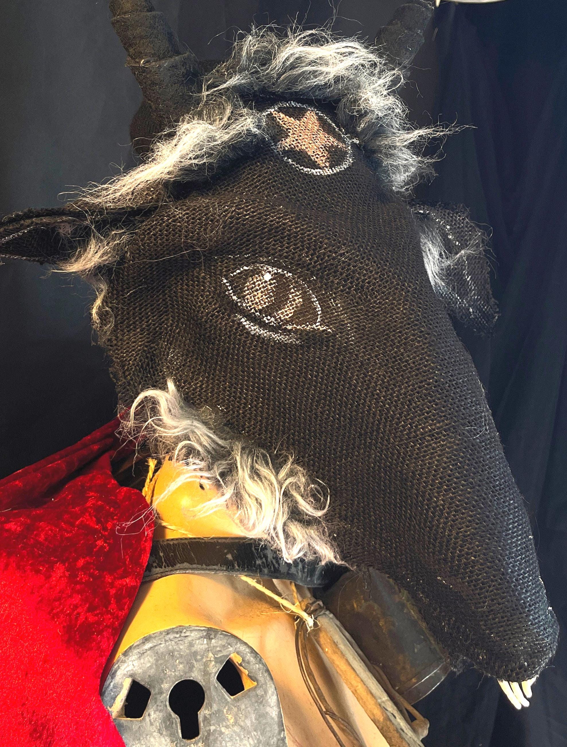 Demon Goat Mask: Baphomet Devil Costume, Photo Prop - Etsy