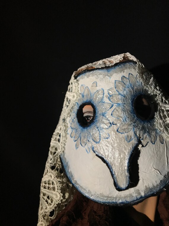 Barn Owl Masks Papier-mâché Bird Masks Creepy Animal Masks | Etsy