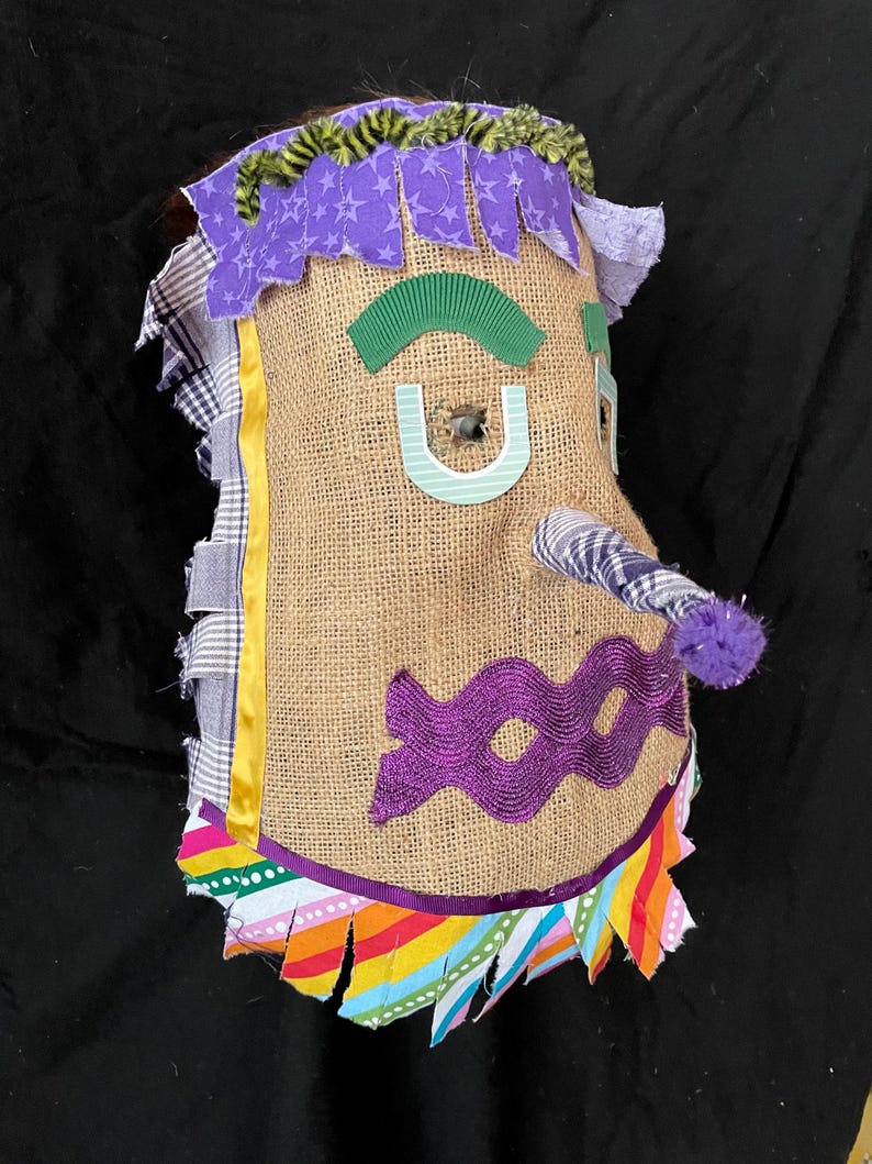 Cajun Mardi Gras Fringe Mask - Masquerade, Carnival, Chicken Chase ...