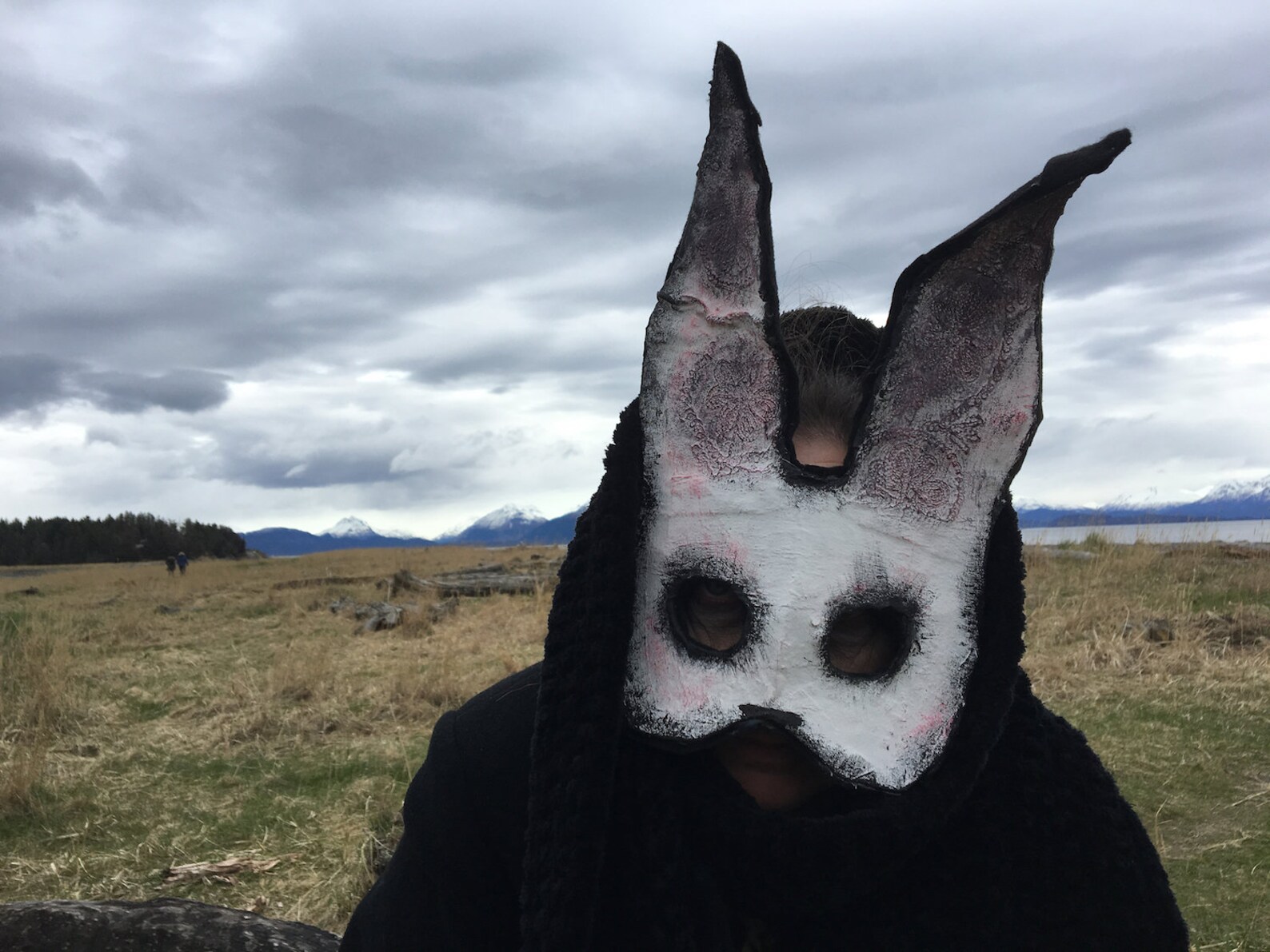 Scary White Rabbit Masquerade Mask Creepy Bunny Adult | Etsy