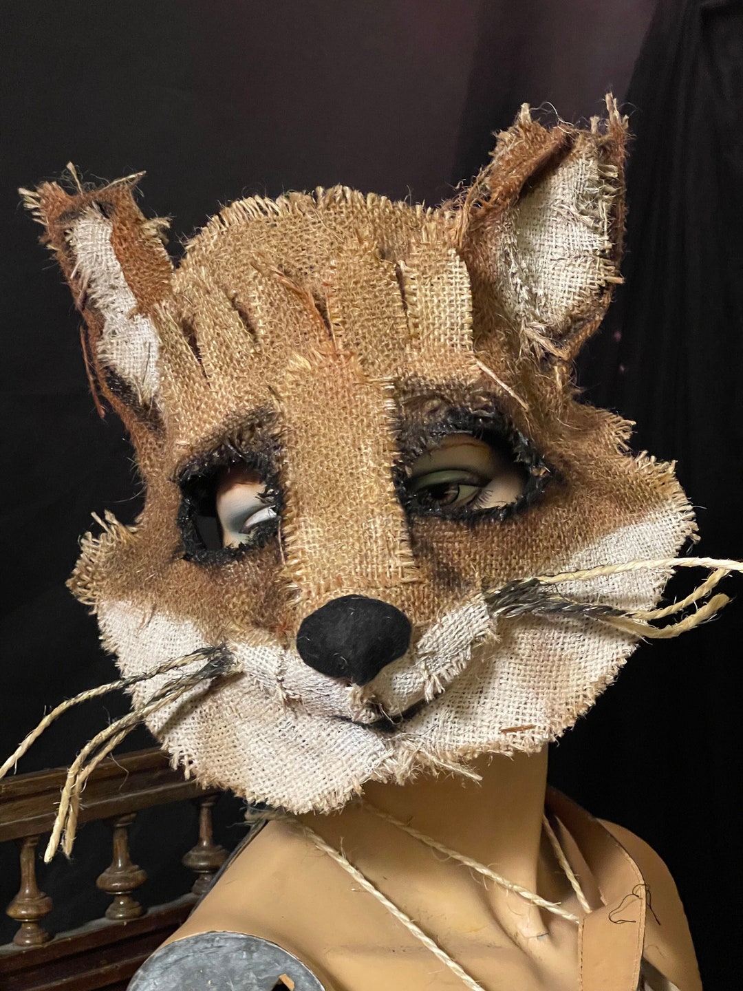 Fox Mask for Halloween Costume, Masquerade, Mardi Gras Parade, Handmade ...