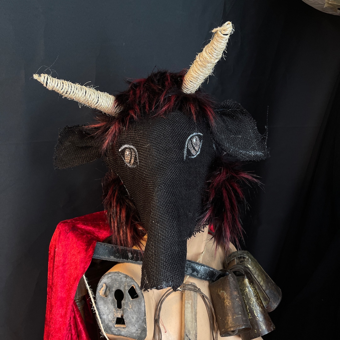 Goat Mask, Adult Halloween Costume Demon, Devil, Baphomet Art, Folk ...