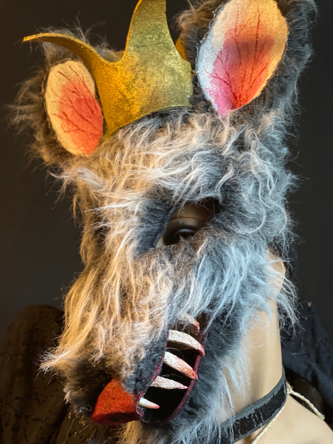 Creepy Cute Rat King Mask - Adult Halloween, Masquerade, Cosplay ...