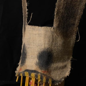 Creepy Rabbit Mask, Scary Masquerade Mask, Burlap Evil Bunny Mask ...