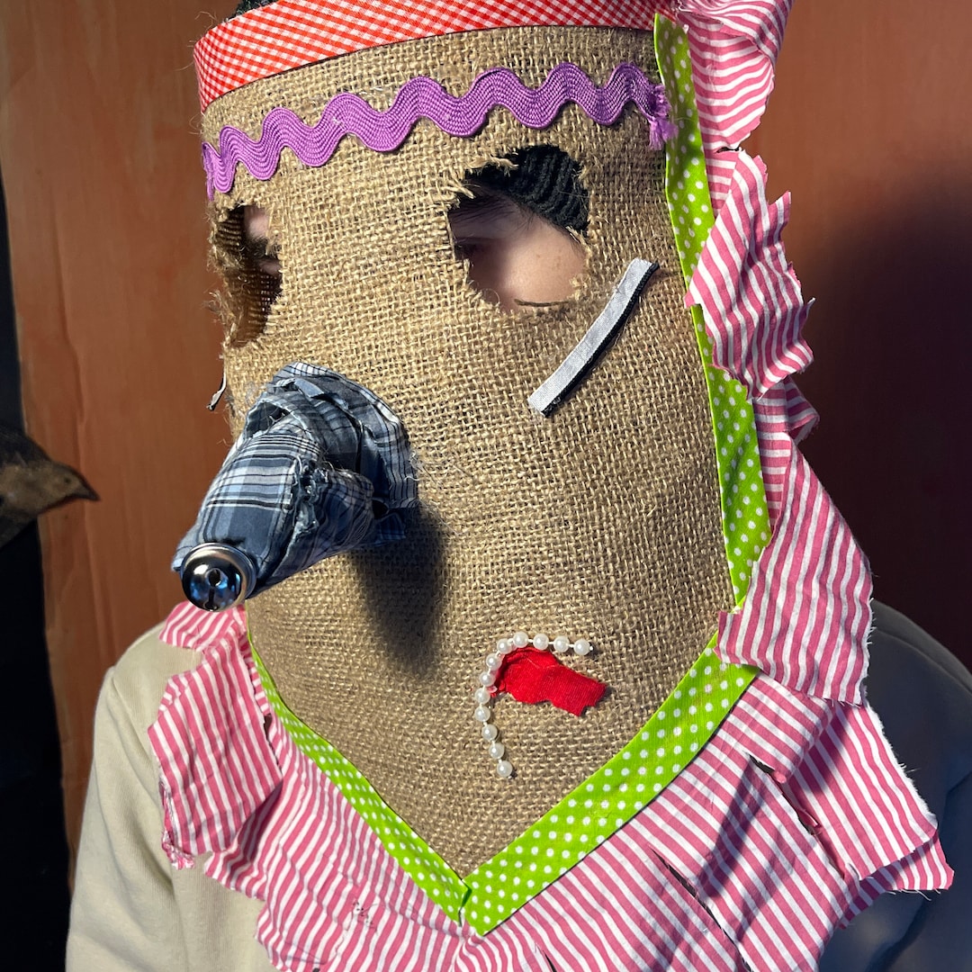 Cajun Mardi Gras Mask - Masquerade Carnival Costume - Chicken Chase ...