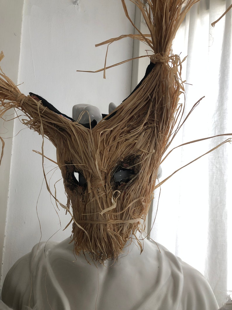 Scary Weird Mask Creepy Scarecrow Mask Adult Halloween | Etsy