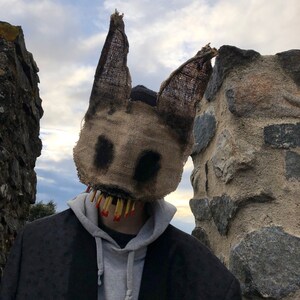 Scary Rabbit Mask Creepy Easter Bunny Mask Adult Halloween - Etsy